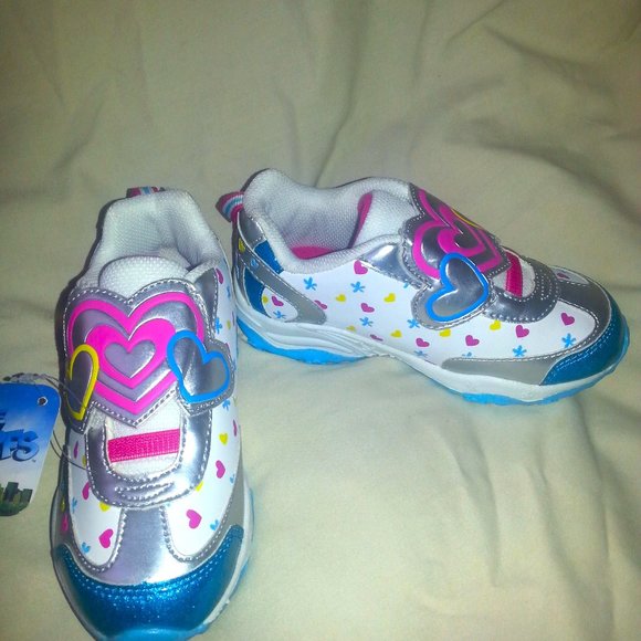 Mattel | Shoes | Mattel Lighted Smurfette Bluepink Toddler Sneaker Size ...